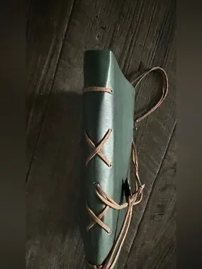 Artisan | Art | Artisan Green Leather Journal With Brown Cord And Brass ...
